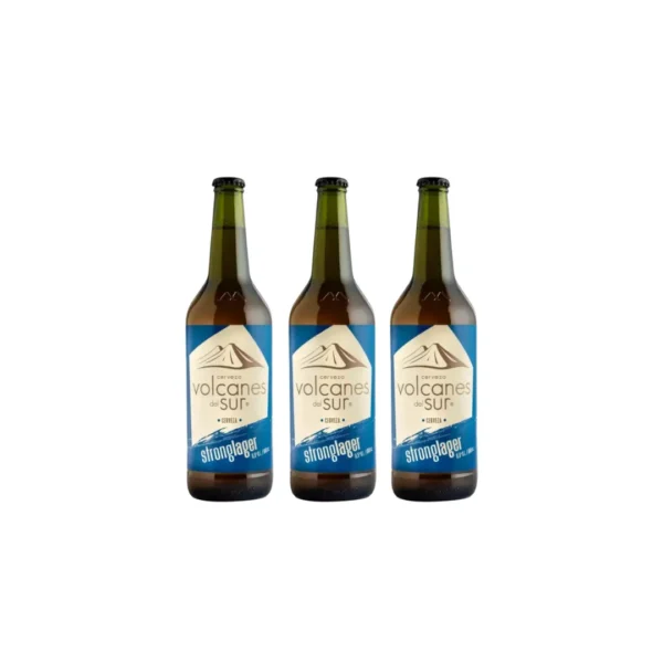 VOLCANES DE STRONG LAGER 650CC – PACK 3 UNID – Mini mercado del licor